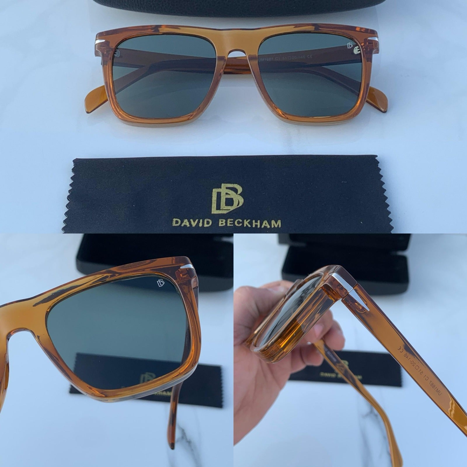 David Beckham Brown Color Design Bold Stick Men's Sunglass For Men Wom ...